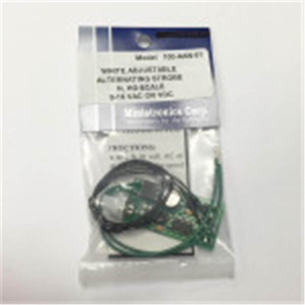 Miniatronics Minatronics Adjustable Alternating Strobe Light, White MNT100AAN01 | Zoro